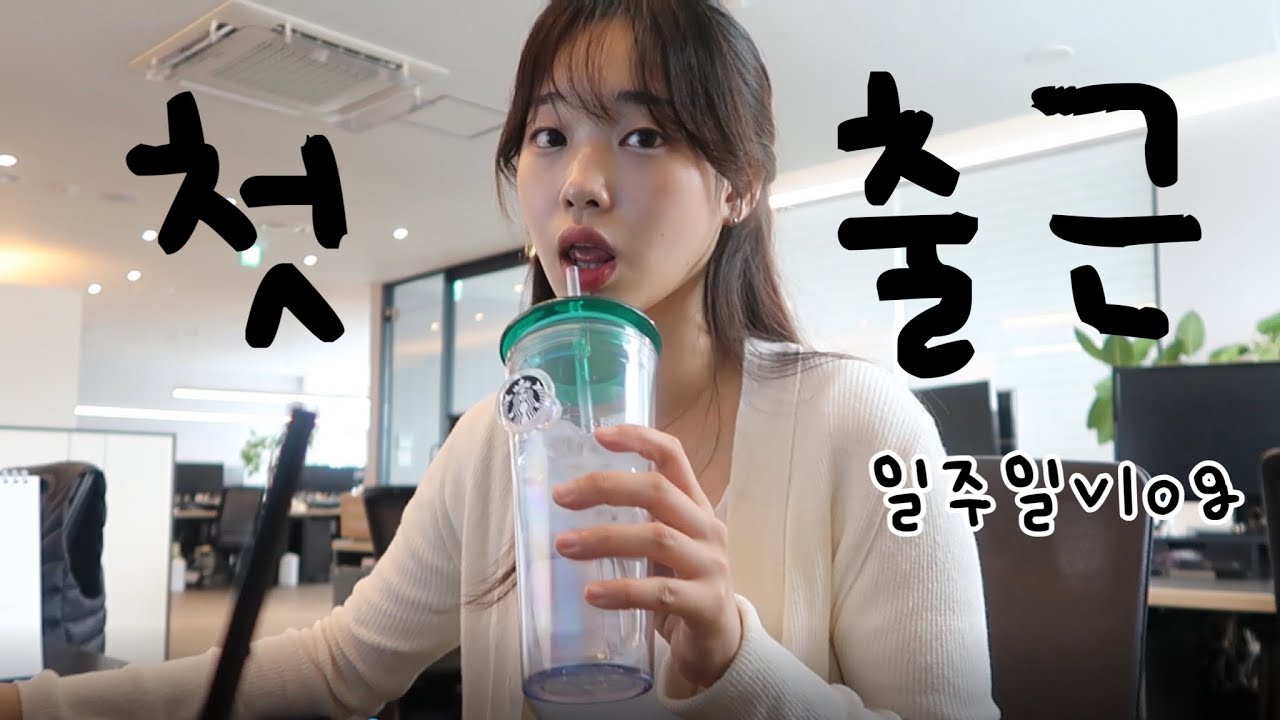 인턴 첫 출근 준비일주일 Vlog 출근길에 소나기입사동기랑 데이트♥별빛청하꼬치상점과외하기갑자기 단발등촌샤브샤브
