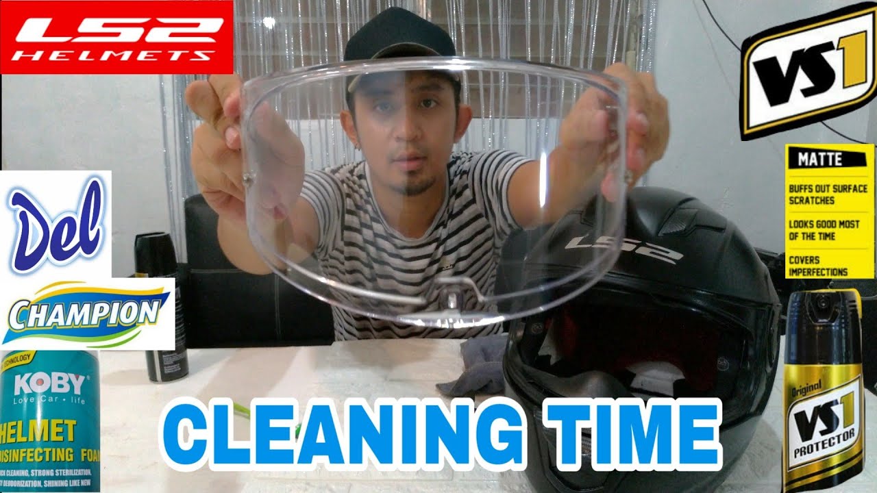 SAFE BA ANG VS1 SA MATTE BLACK - Tips how to wash & clean Helmet - YouTube