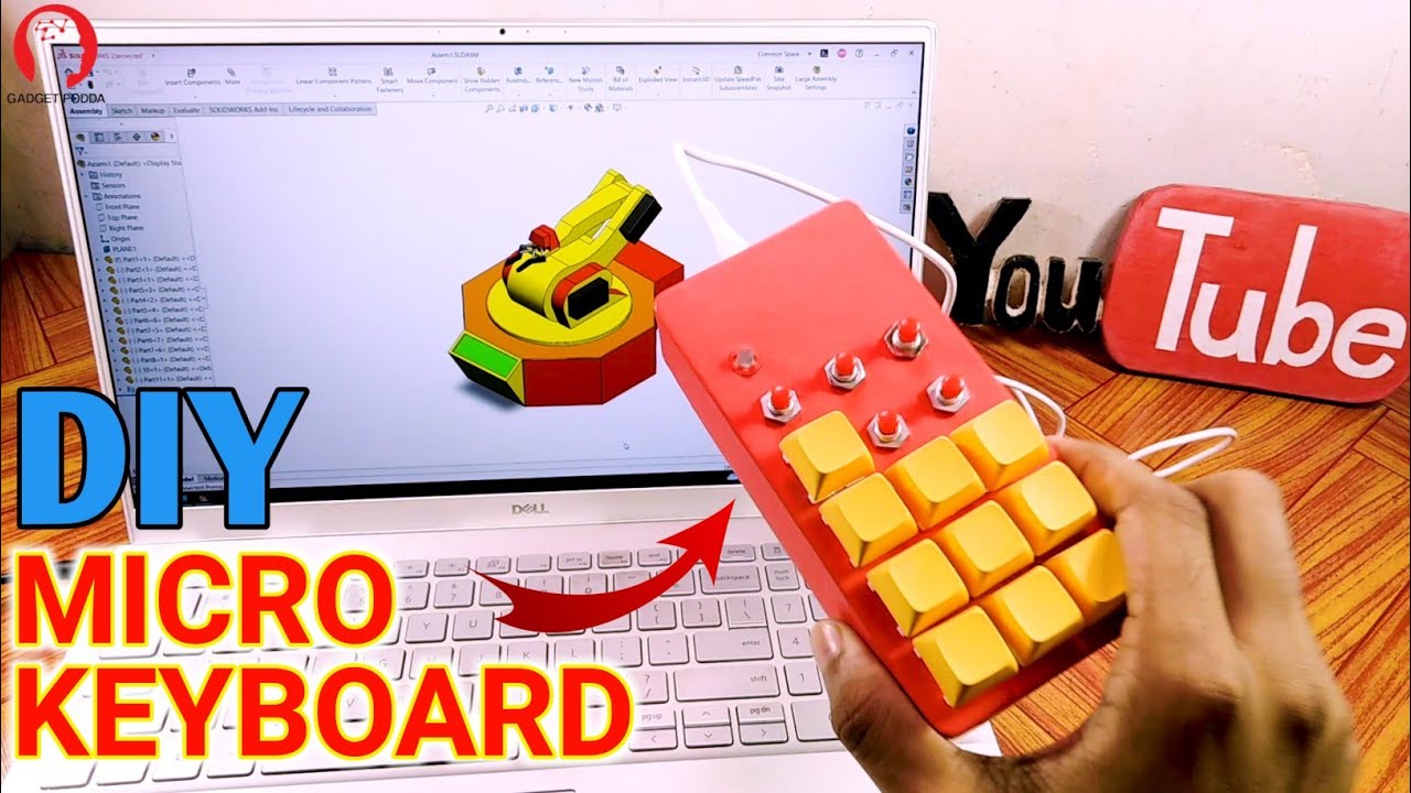 How to make micro keyboard - YouTube