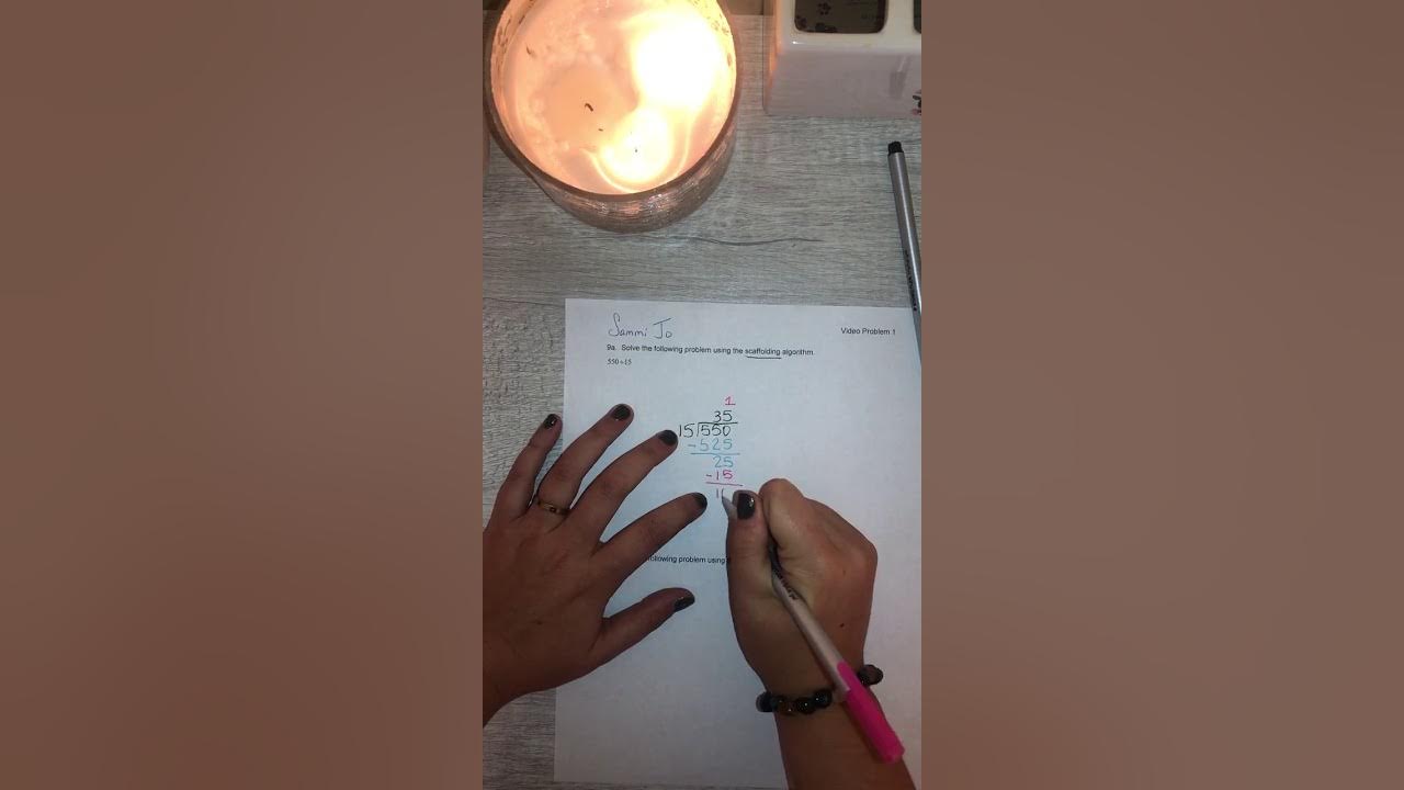 Scaffolding Algorithm vs. Long Division Algorithm - YouTube