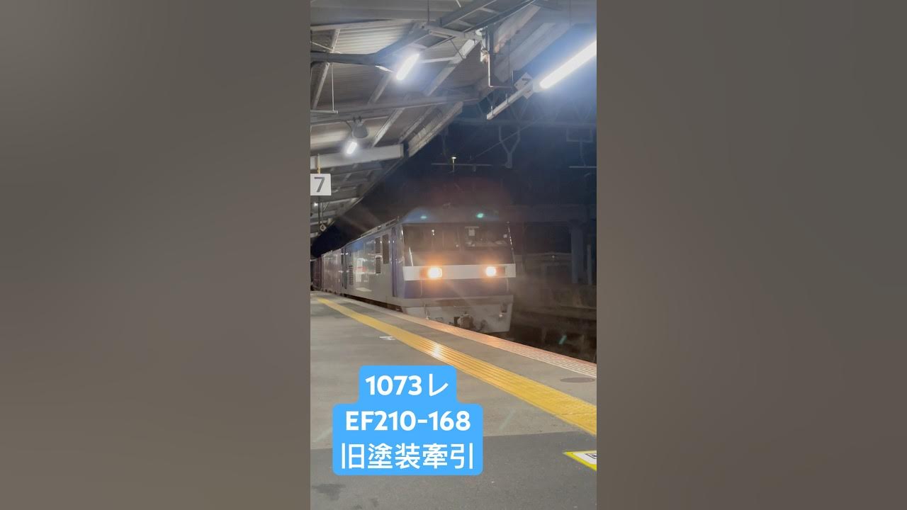 24.12.26 1073レ 仙台タ→福岡タ EF210-168号機牽引貨物列車 #ef210 #貨物列車 #jr貨物 #freighttrain #鉄道 #列車 #trainvideo ...