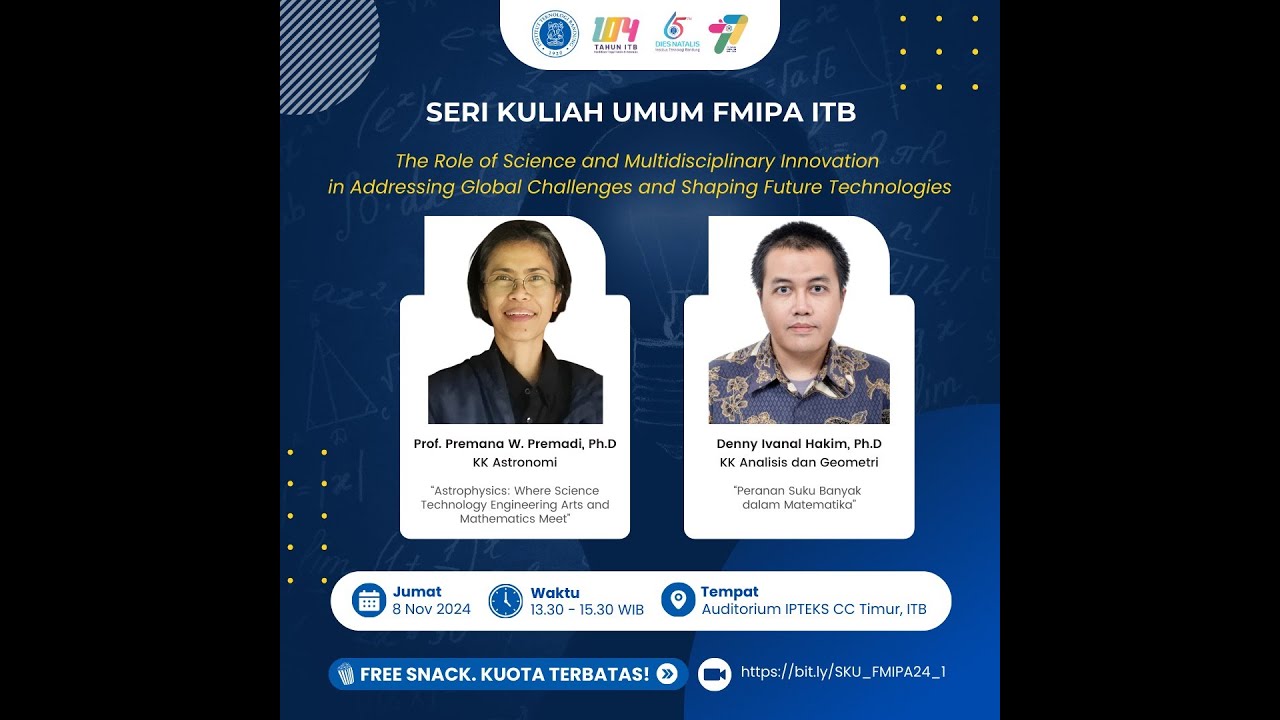 Seri Kuliah Umum II FMIPA ITB - YouTube