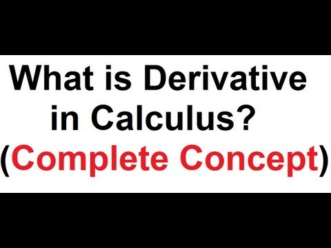 What is Derivative ? Definition of Derivative in Calculus - Concept of ...