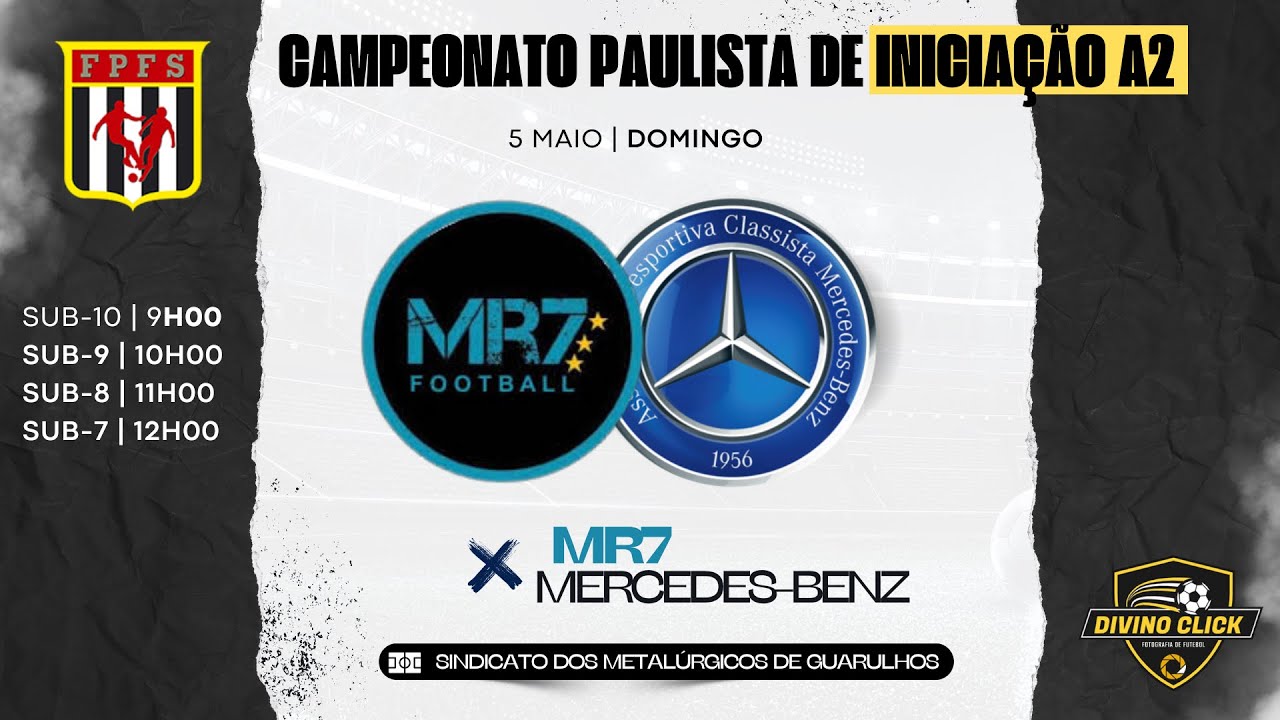 MR7 x Mercedes • Sub-8 | Campeonato Paulista Iniciação A2 | 05/05/2024 ...