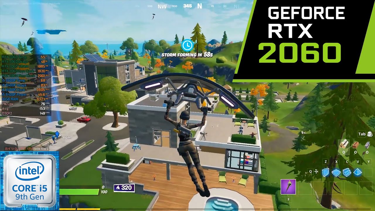 Fortnite - RTX 2060 + i5 9400F - Arena 165 FPS Cap 1080p - YouTube