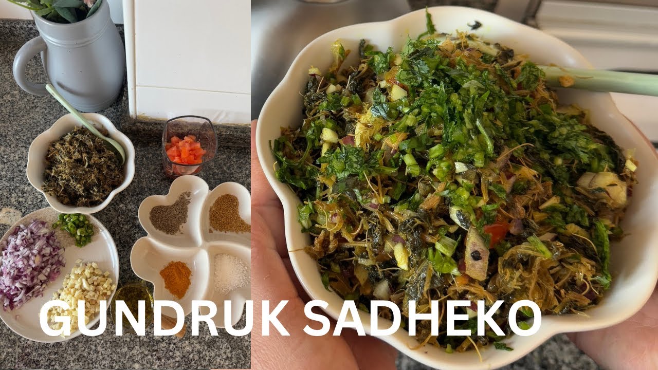 GUNDRUK SADHEKO: A Perfect Nepali Flavor Bomm || Step-by-Step Recipe ...