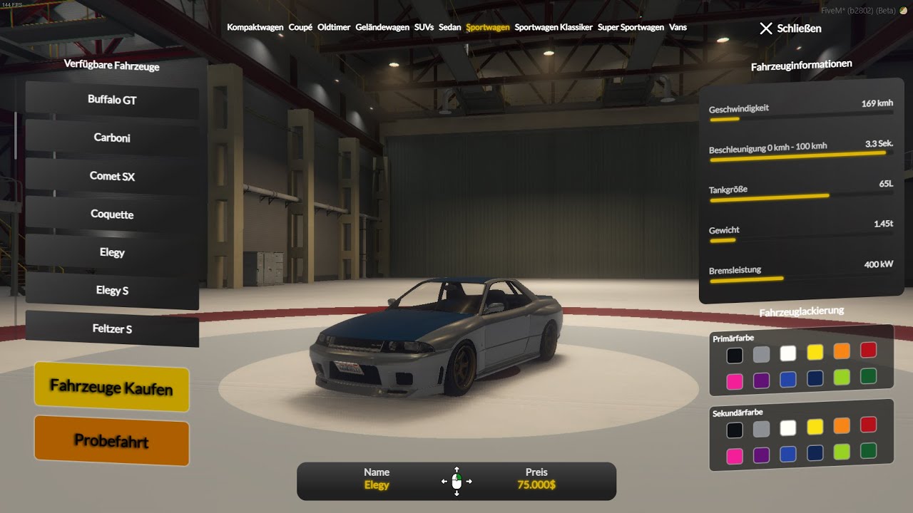 FiveM Vehicle Shop - S.V Development - YouTube