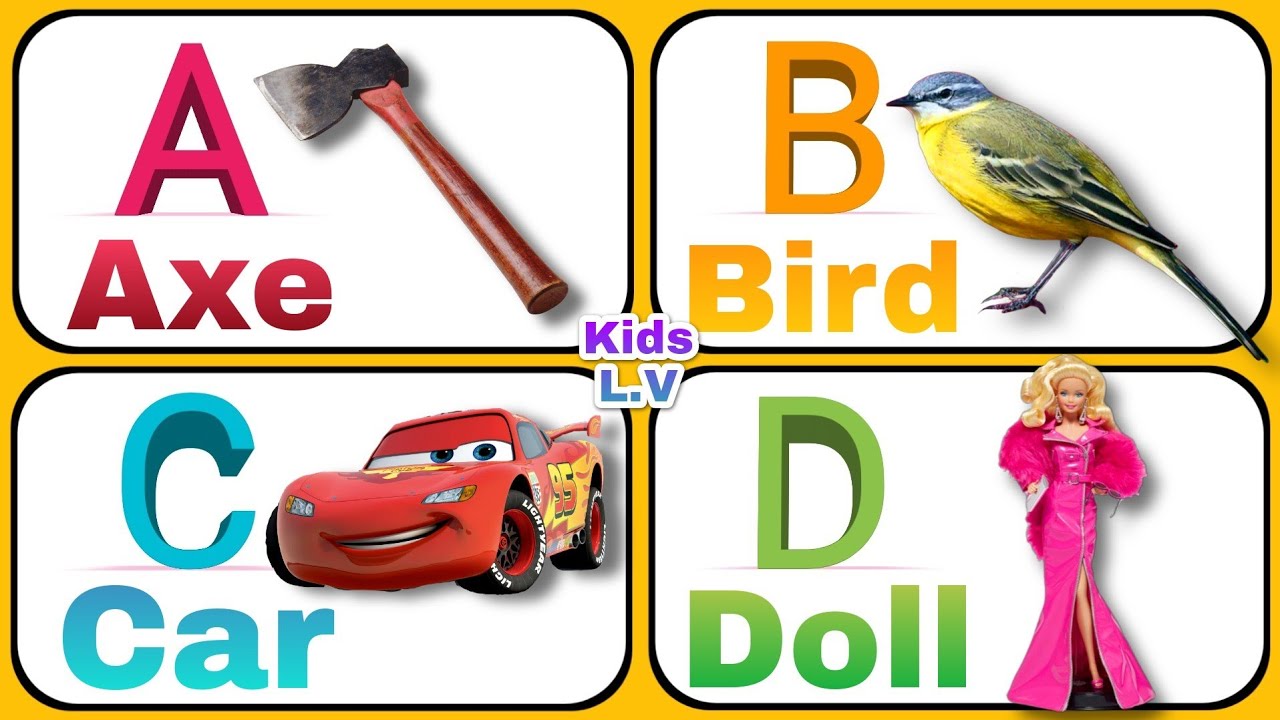 A For Apple | A For Axe | Alphabet Phonics | Nursery Rhymes - YouTube