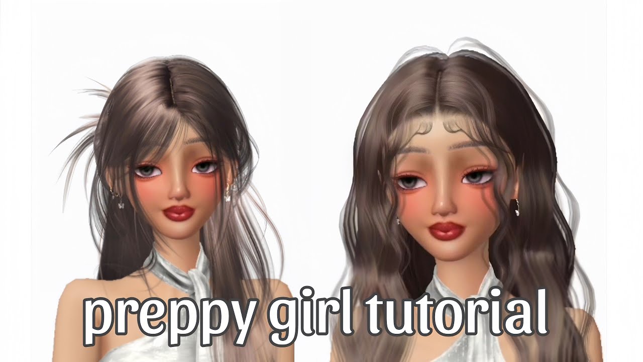 Preppy girl zepeto face tutorial @ZEPETO_official#zepeto #facetutorial ...