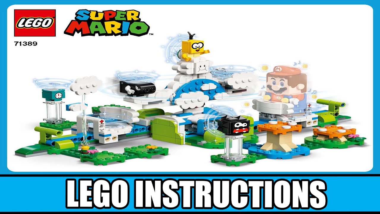 LEGO Instructions | Super Mario | 71389 | Lakitu Sky World - YouTube