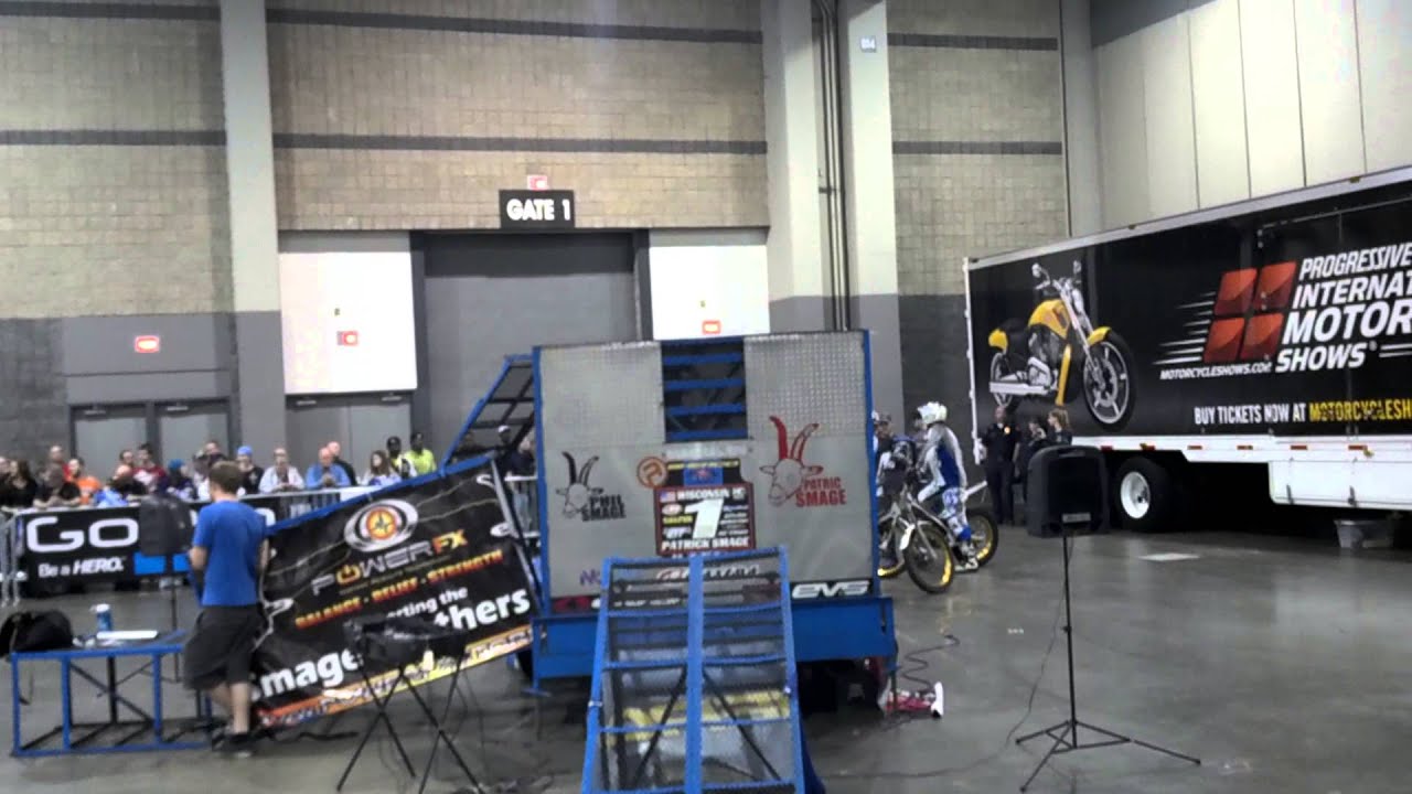 smage brothers stunt show at the 2012 Motorcycle show in Charlotte ...
