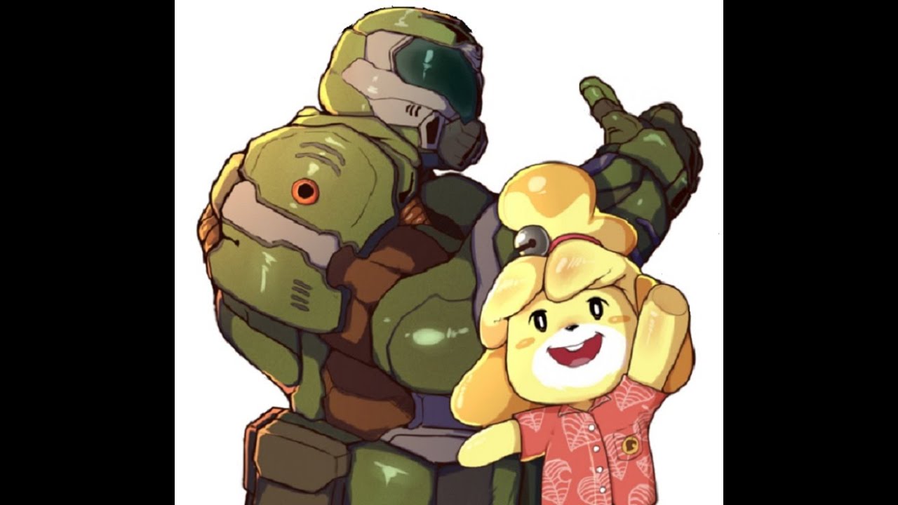 How to draw Isabelle and Doomguy - YouTube