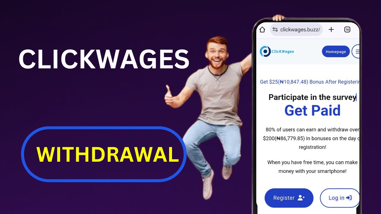 HOW TO WITHDRAW FROM CLICKWAGES - YouTube