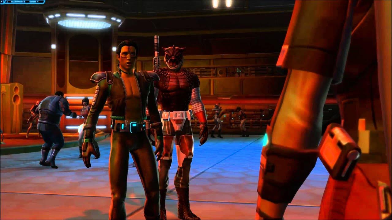Swtor Same Sex Flirting On Alderaan Bounty Hunt Event Youtube
