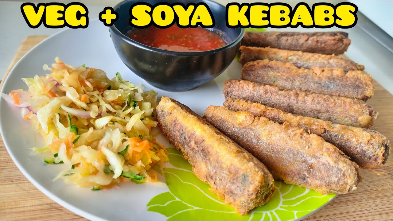 How To Make Tasty Vegetable Kebabs With Sossi Soya Mince|Healthy Twist ...