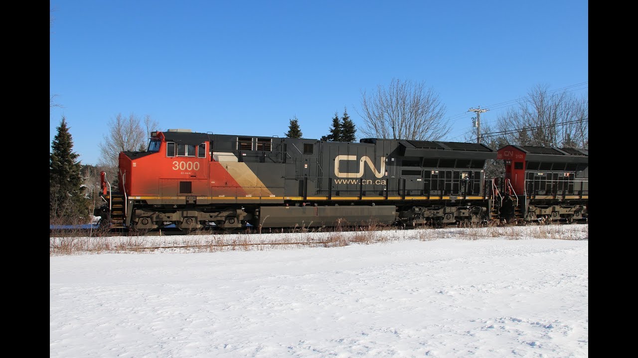 CN 3000 leads a double DP 305! - YouTube