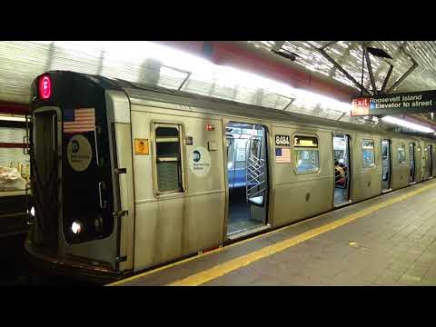 MTA NYC Subway -Alstom R160A-2 on the (F) Shuttle at Roosevelt Island - YouTube