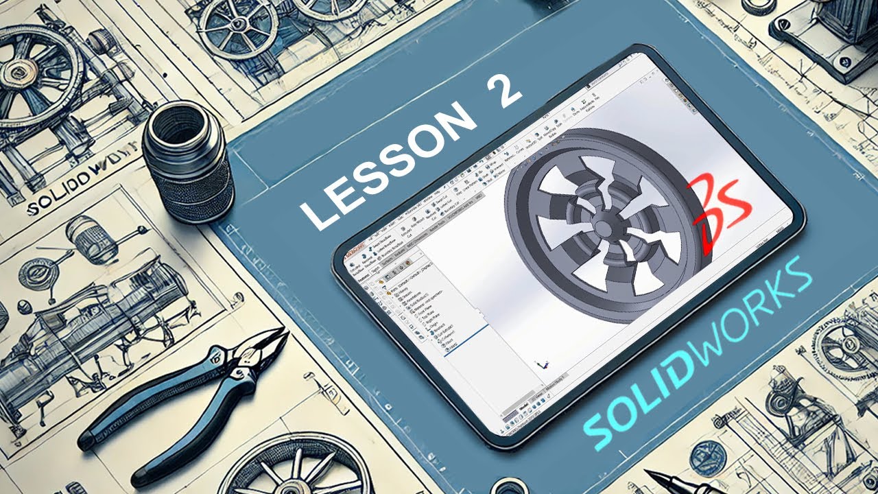 #SolidWorks Lesson 2, Project based | ENGLISH - YouTube