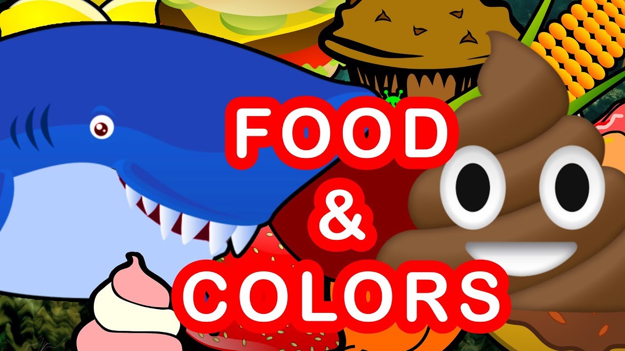 BABY SHARK FOOD & COLORS nursery rhyme song make poop - YouTube