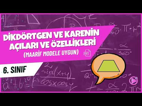 Dikdörtgen ve Karenin Açıları ve Özellikleri | 6. Sınıf Matematik Konu Anlatımı | 2026