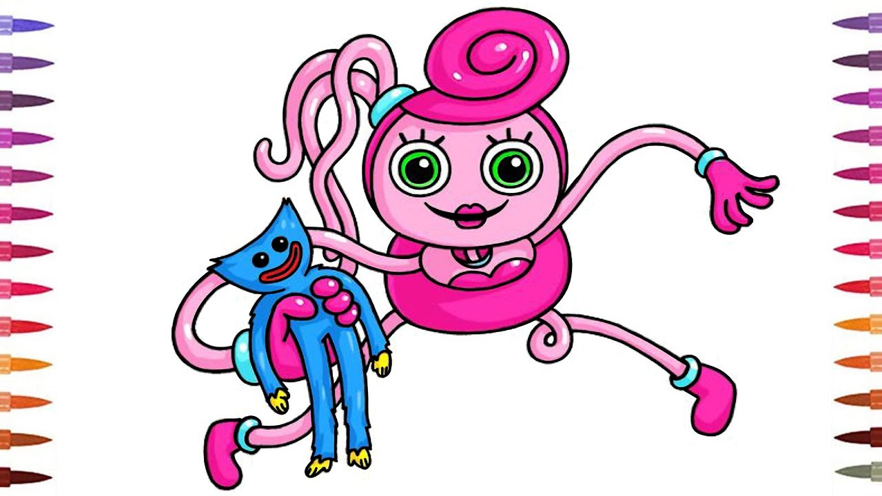 How to DRAW MOMMY LONG LEGS - Poppy Playtime Chapter 2 - YouTube