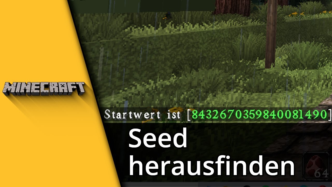 Minecraft Seed herausfinden (Java- & Bedrock-Edition) Tutorial - YouTube