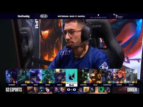 EPIC G2 Caps Ryze VS OG Nukeduck Zoe Game 1 Highlights 2019 LEC Spring Playoffs R2 - YouTube