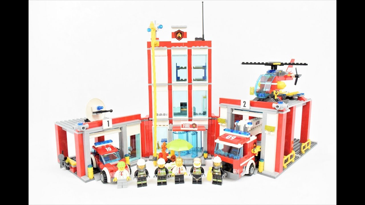 Lego City Fire Station Stop Motion Build, Review & Play! - YouTube