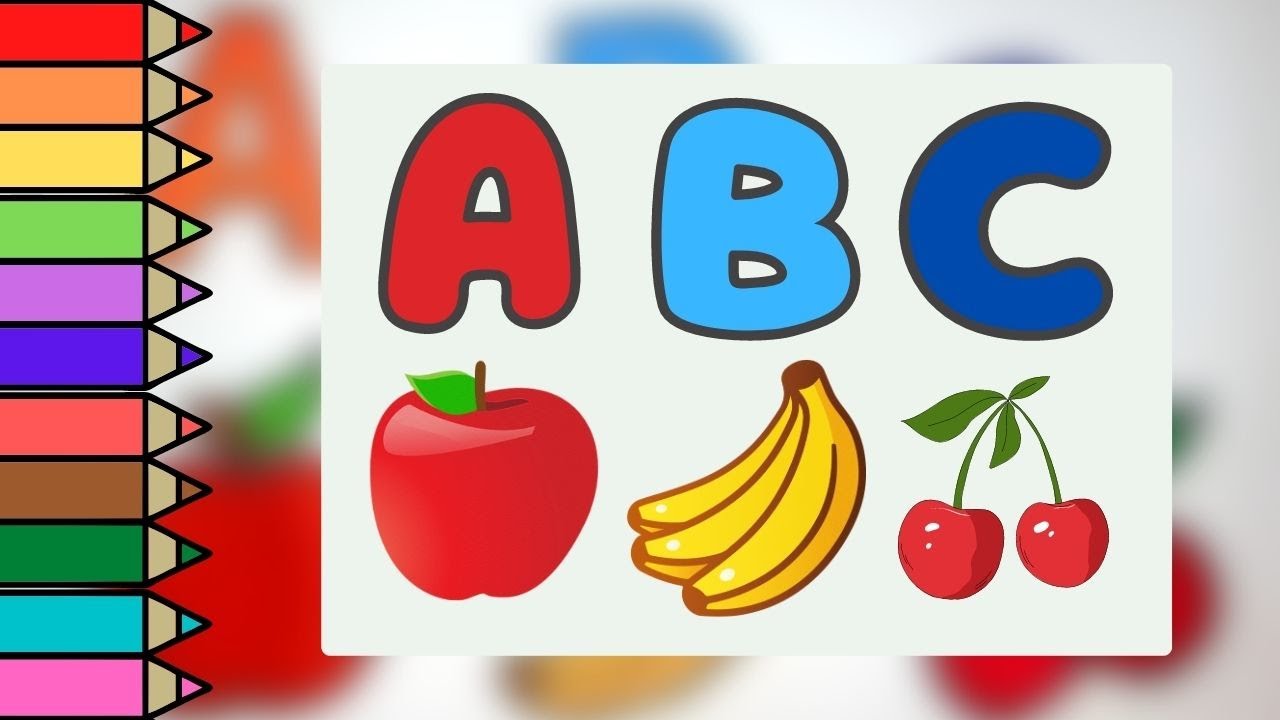 Menggambar dan Mewarnai Alphabet untuk Anak anak | Drawing and Coloring ...