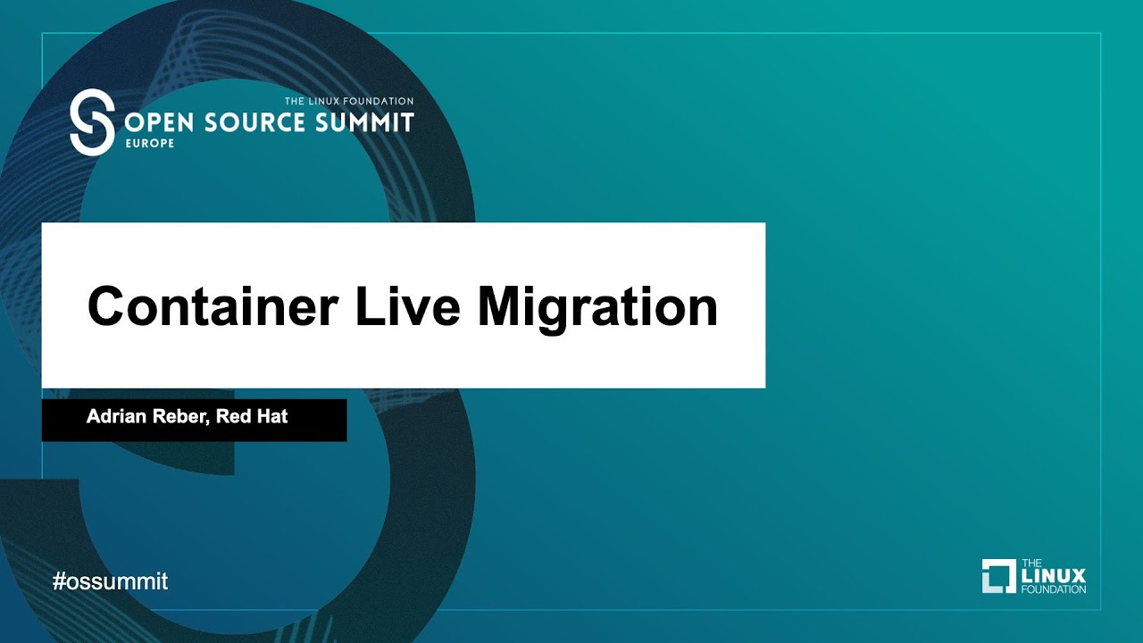 Container Live Migration - Adrian Reber, Red Hat - YouTube