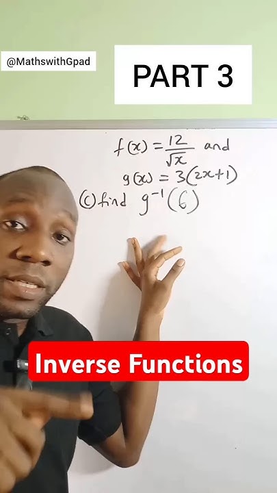 How to solve this GCSE maths question on Inverse Functions #functions #inversefunctions #SAT # ...