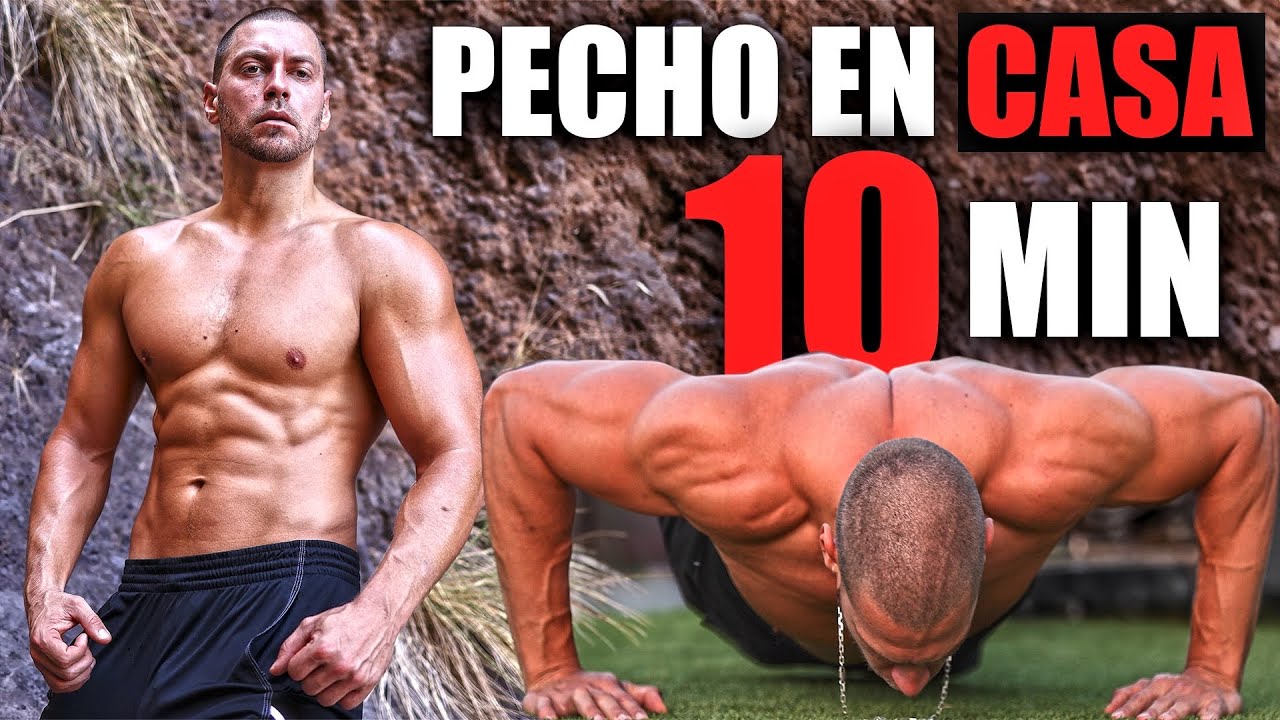 Rutina de PECHO en Casa - Solo 10 Minutos - Ejercicios Pectorales sin ...