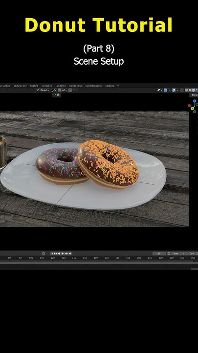 Creating a Donut in Blender (part 8) | Scene Setup - YouTube