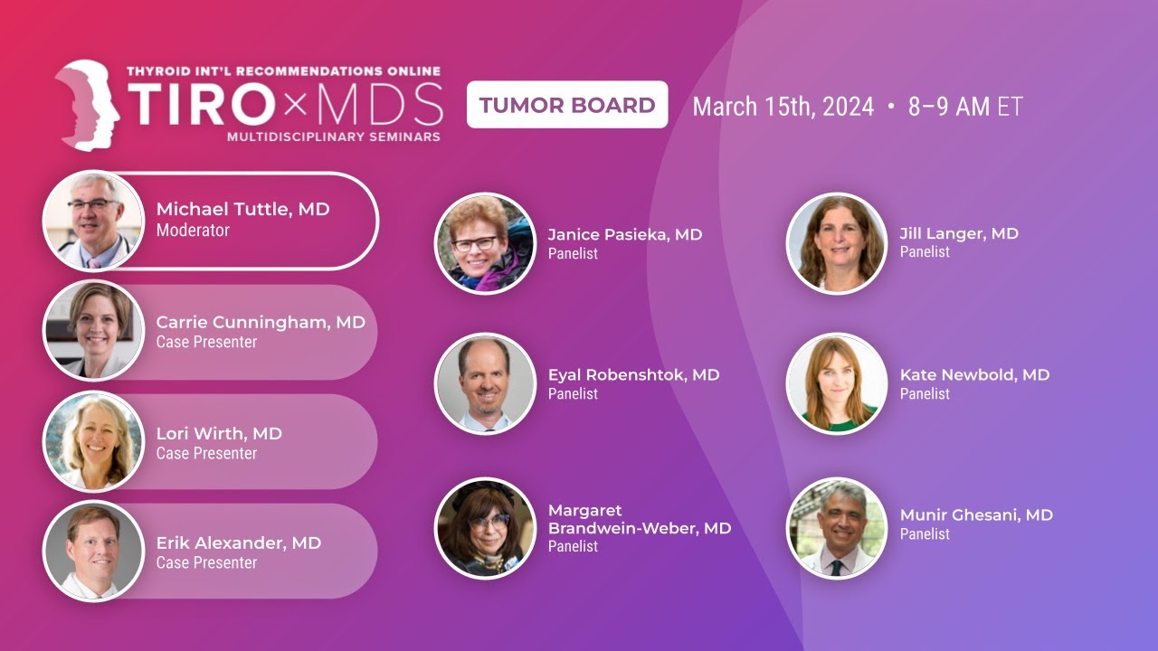Watch Past Webinar Sessions ‣ TIROxMDS Series