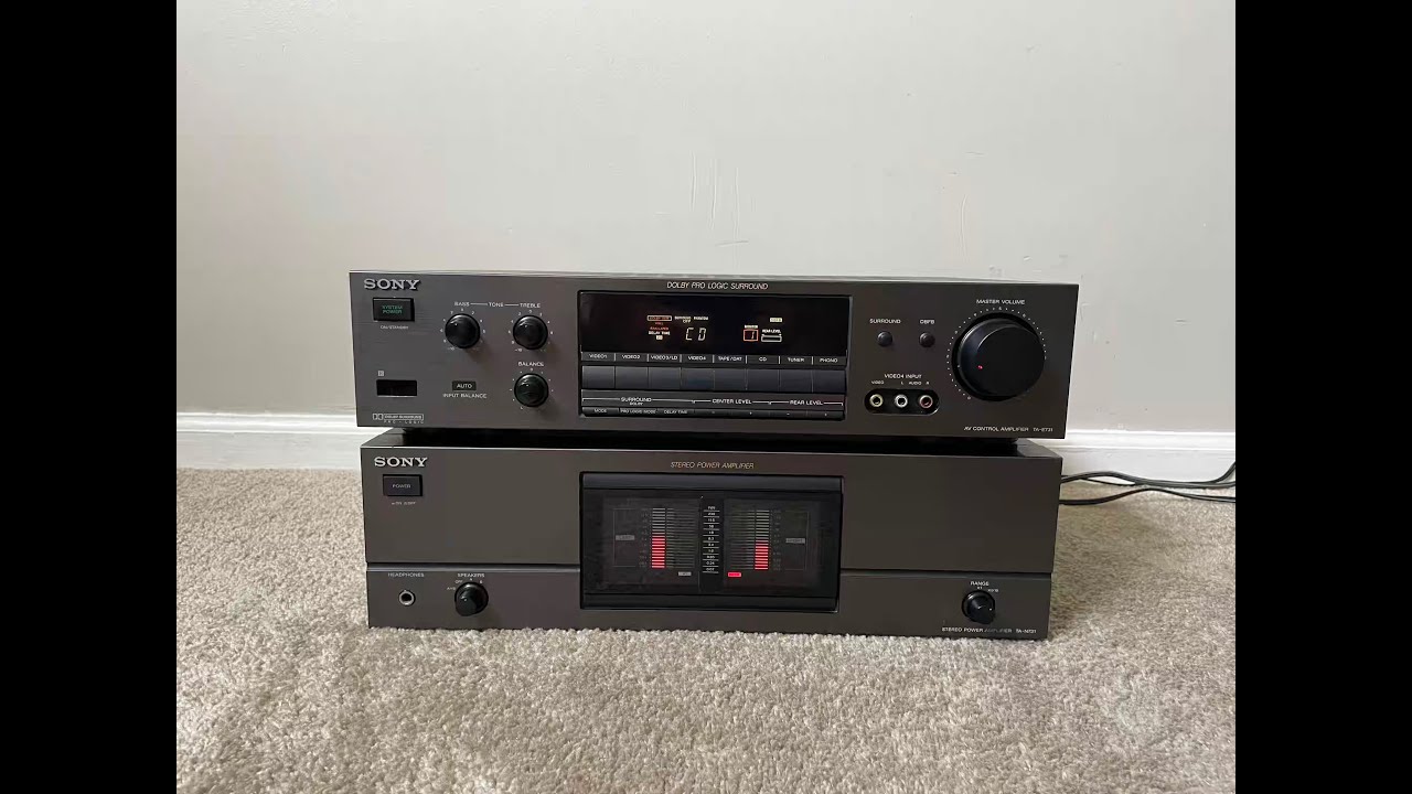 Sony TA-N731 Home Stereo Power Amplifier with TA-E731 Control Preamplifier - YouTube