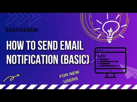HOW TO SEND EMAIL NOTIFICATIONS IN SERVICENOW | NOTIFICATIONS - YouTube