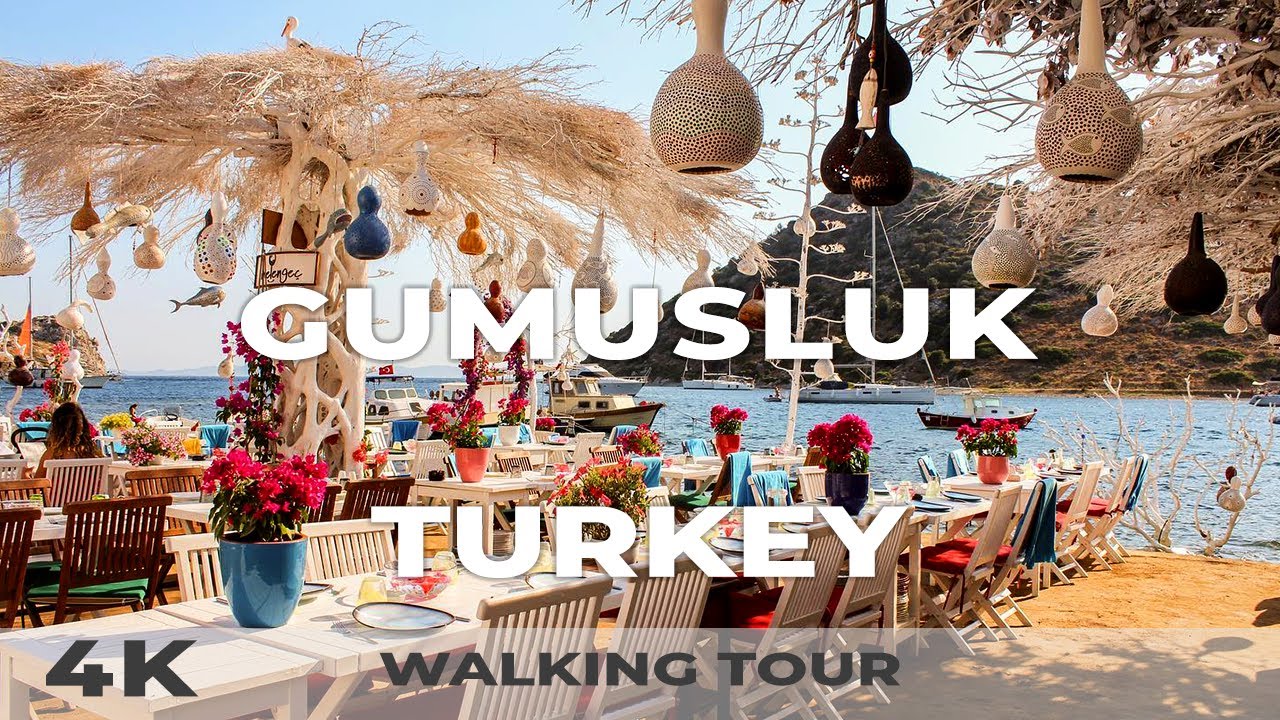 Gumusluk Bodrum Turkey 🇹🇷 Walking Tour in 4K | Aegean Coast - YouTube