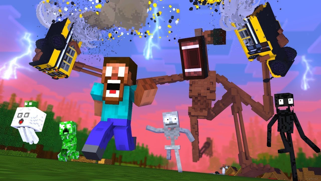 Monster School: SIREN HEAD GIANT APOCALYPSE ESCAPE (Part 2) - Minecraft ...