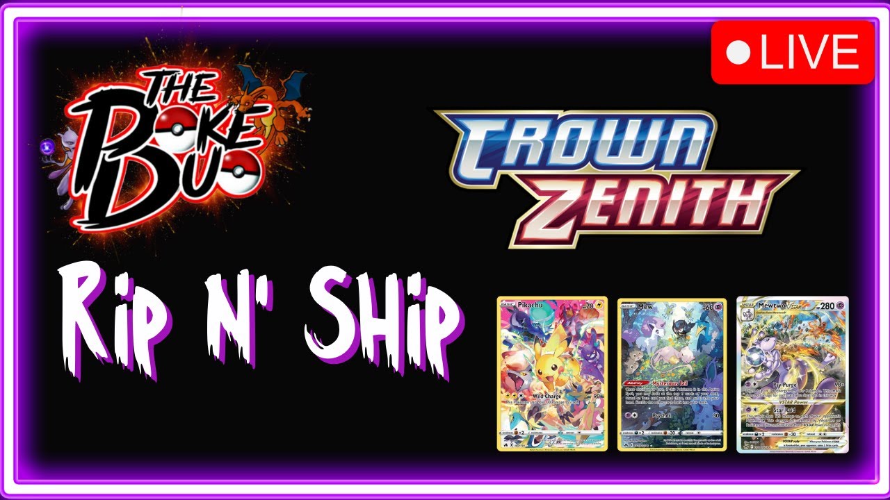 🔴LIVE - RIP N SHIP - Crown Zenith Order is in!🔴 - YouTube