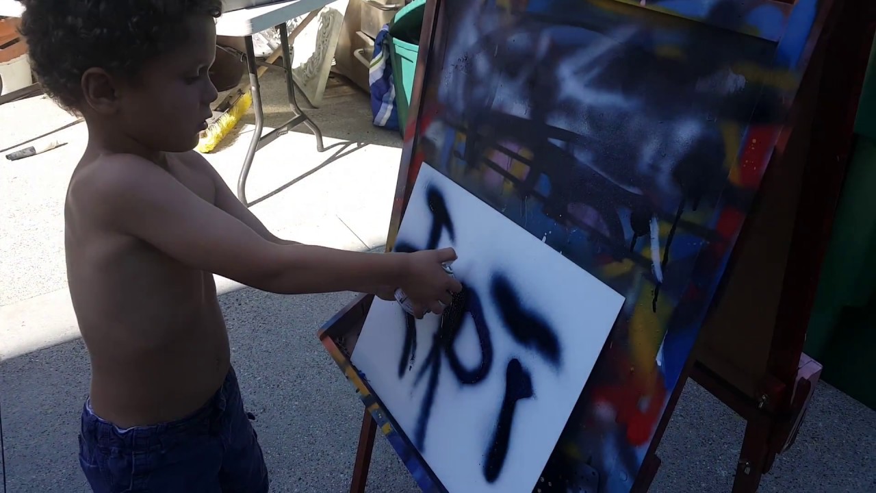 kids graffiti - YouTube