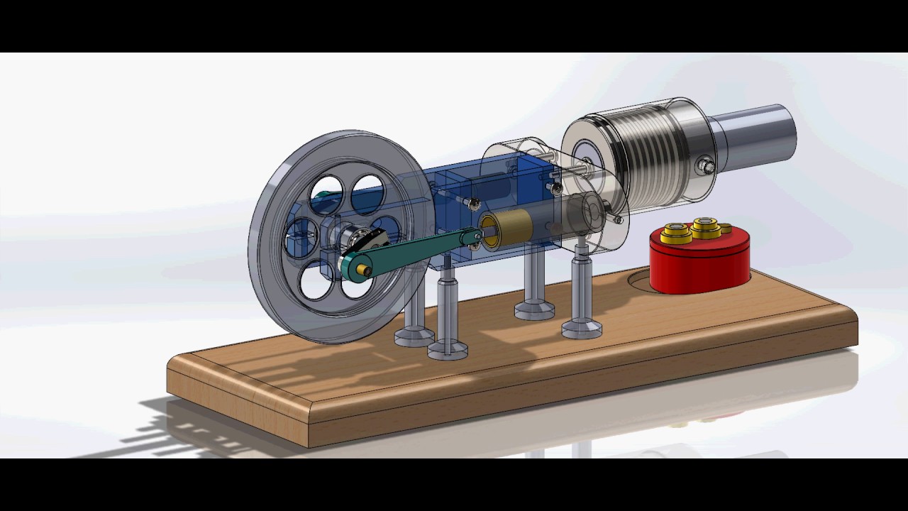 MOTORE STIRLING GAMMA PARALLELO by Tony Petrillo - YouTube
