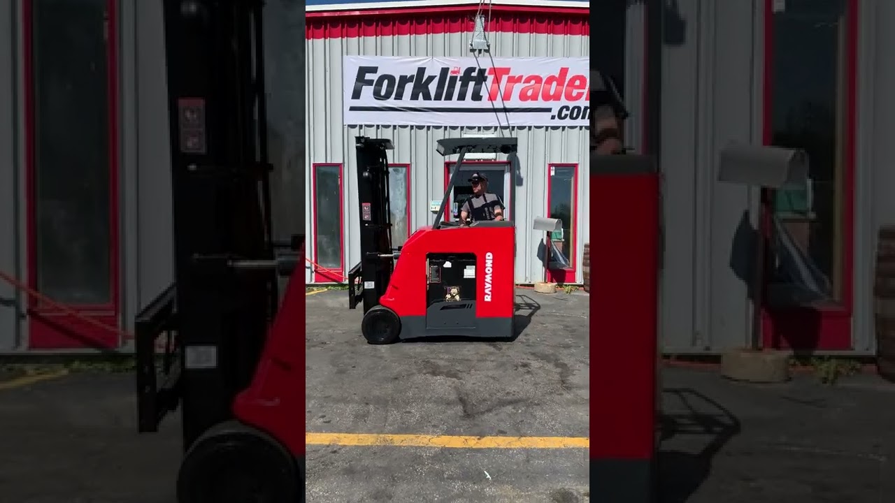 2012 RAYMOND 425-C40TT 4000LB STANDUP DOCKER FORKLIFT - YouTube