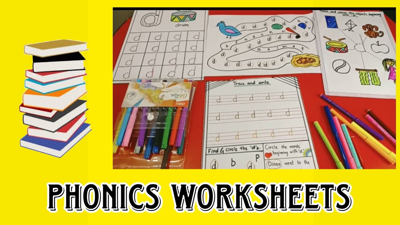 Phonics Worksheets| Introduction of lowercase letters | Handmade ...