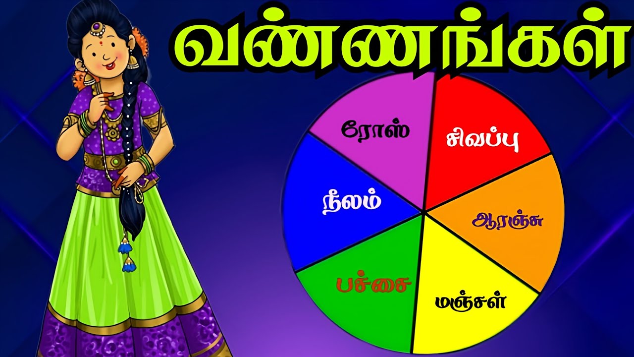 வண்ணங்கள் | colours | colours name | Tamil Rhymes | Tamil Rhymes for ...