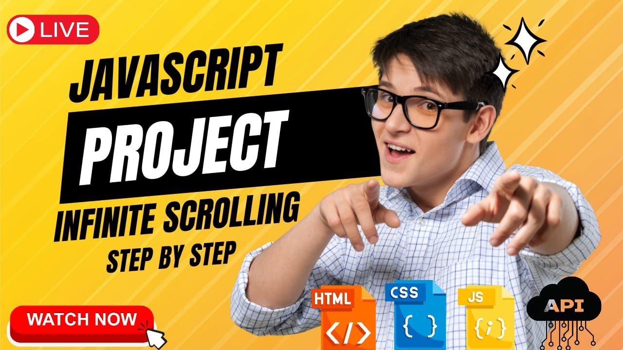 Infinite Scrolling Project using html CSS and JavaScript | In Hindi ...