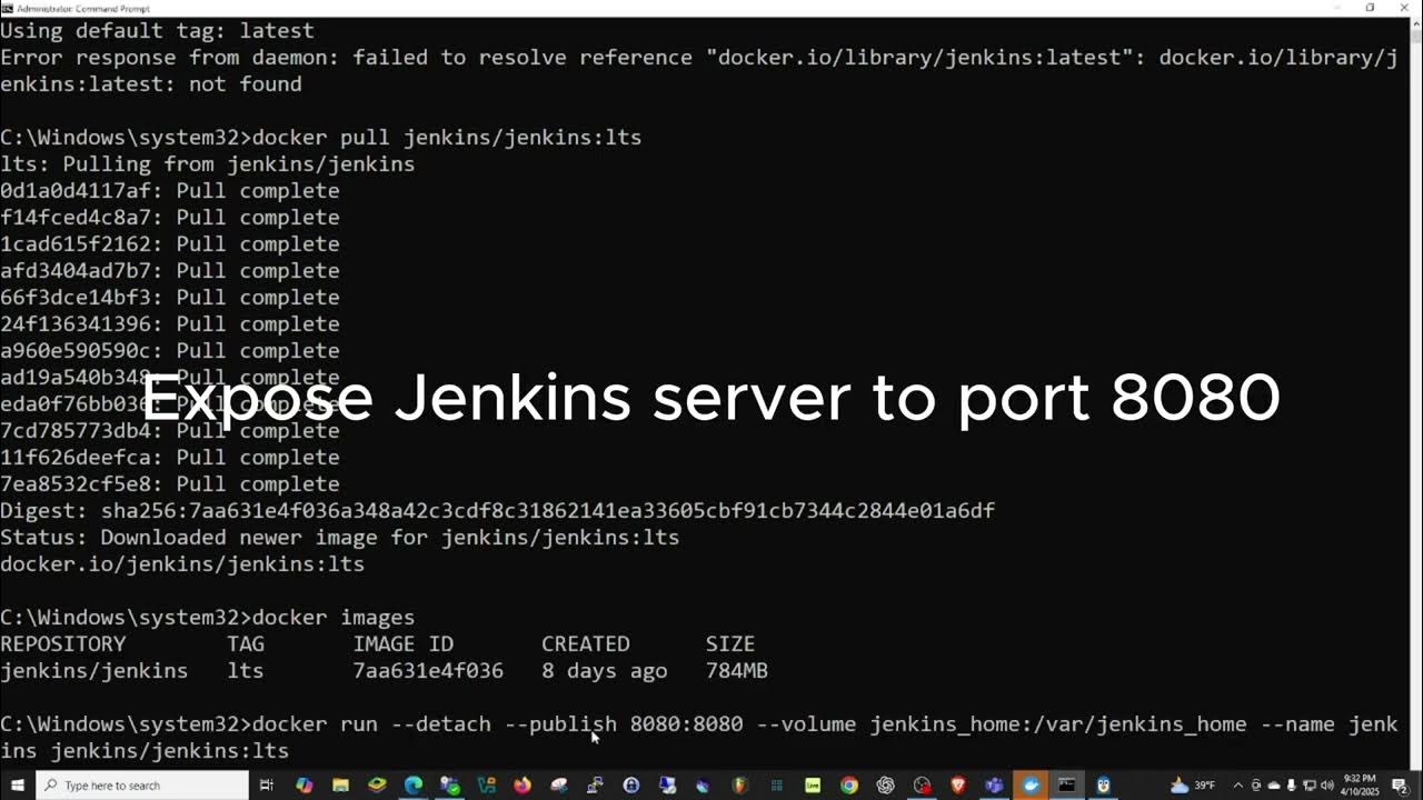 Setting up Jenkins Server on Docker Container - YouTube