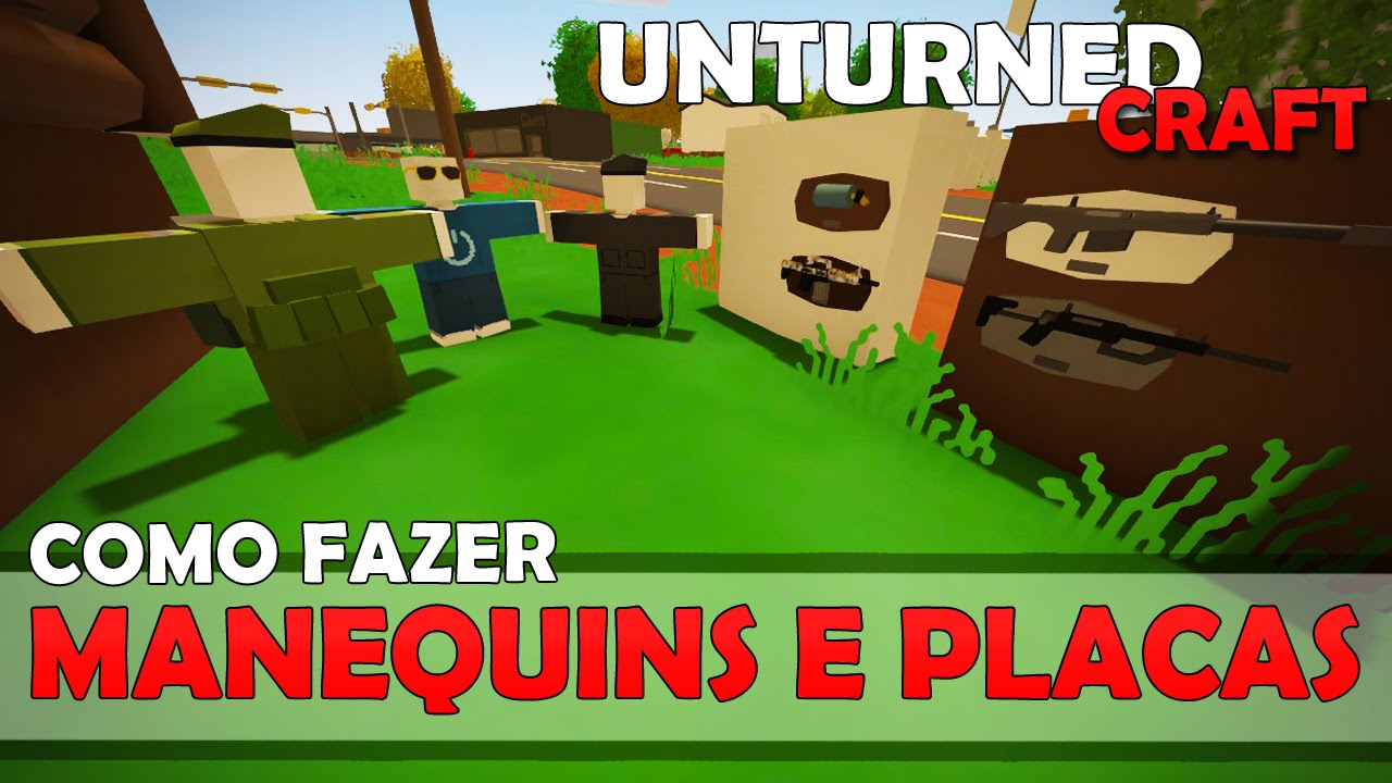 Unturned Craft: Como Fazer Manequins e Placas - YouTube