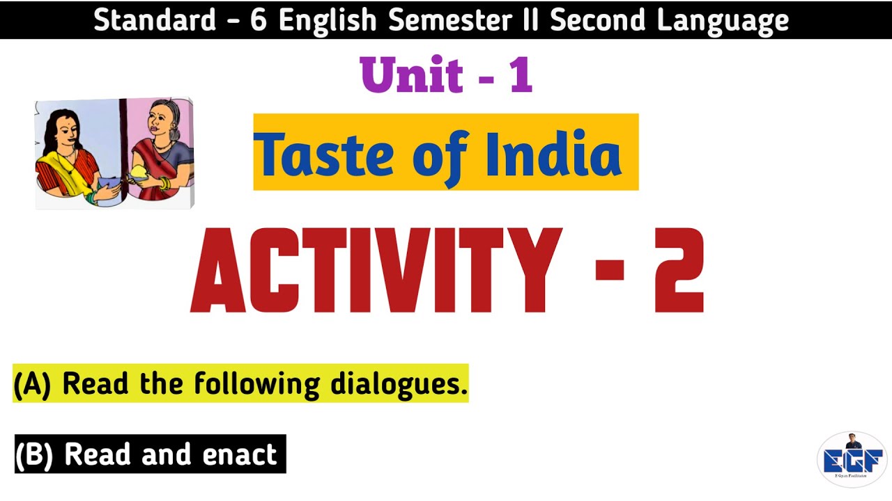 Standard 6 English Sem 2 Unit 1 Activity 2 dialogue - YouTube