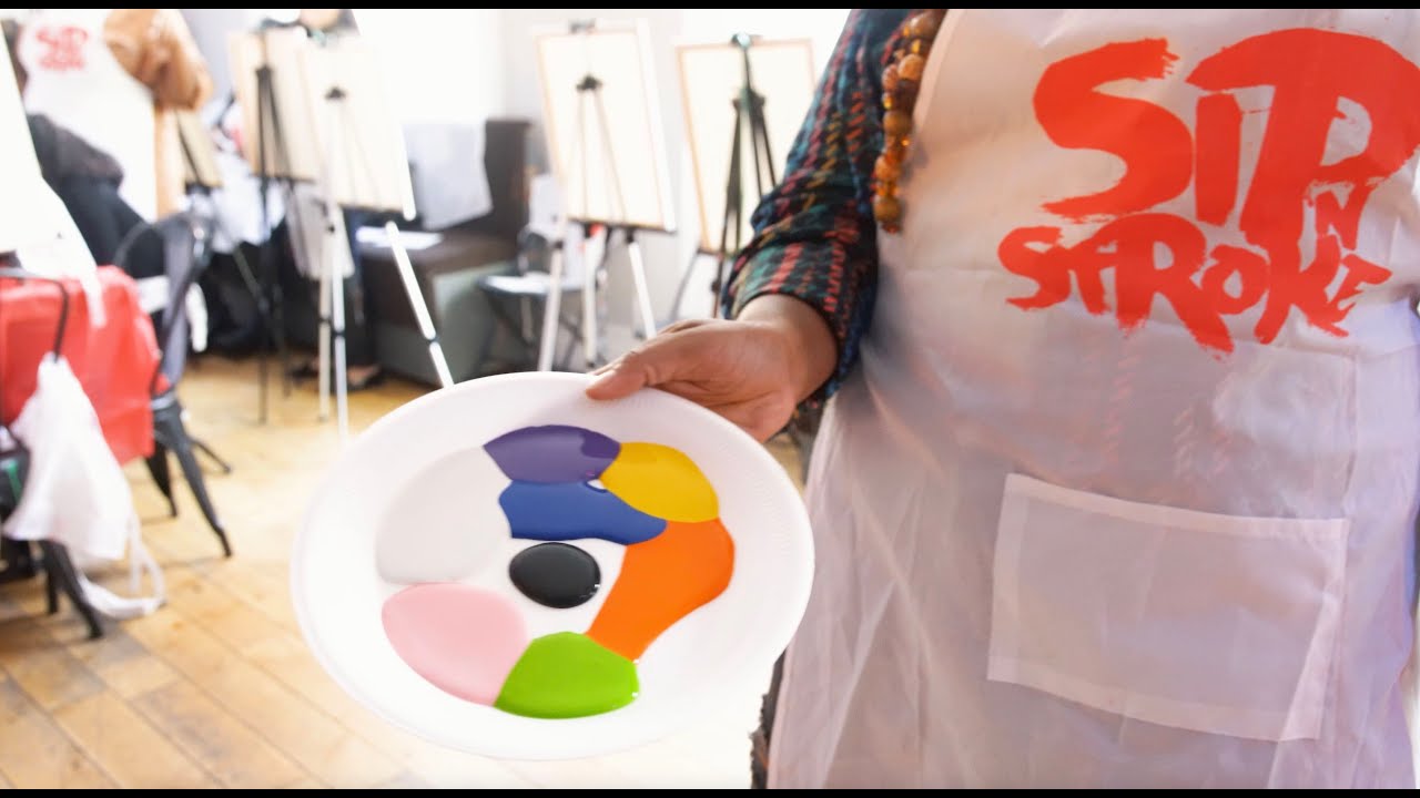 Sip 'N Stroke - Sip and Paint Event - YouTube