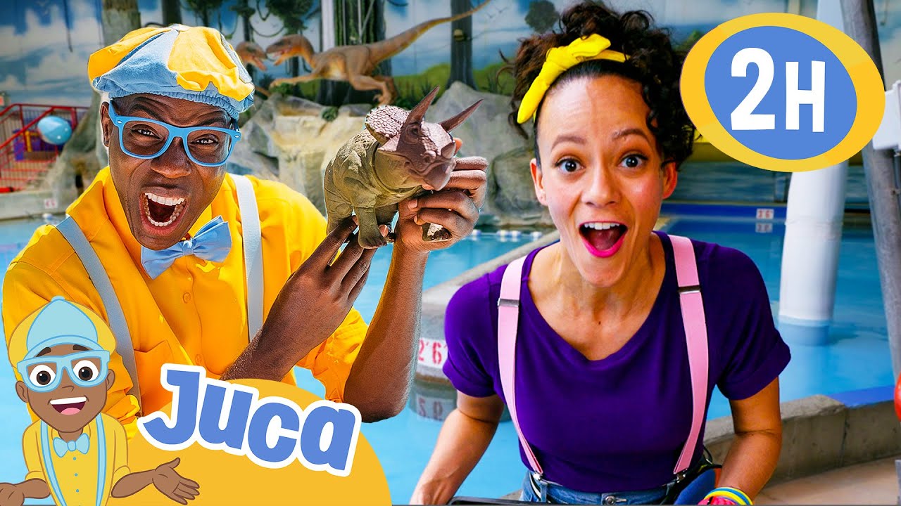Juca e Meekah Brincam com Dinossauros! | 2 HORAS DO JUCA BRASIL ...